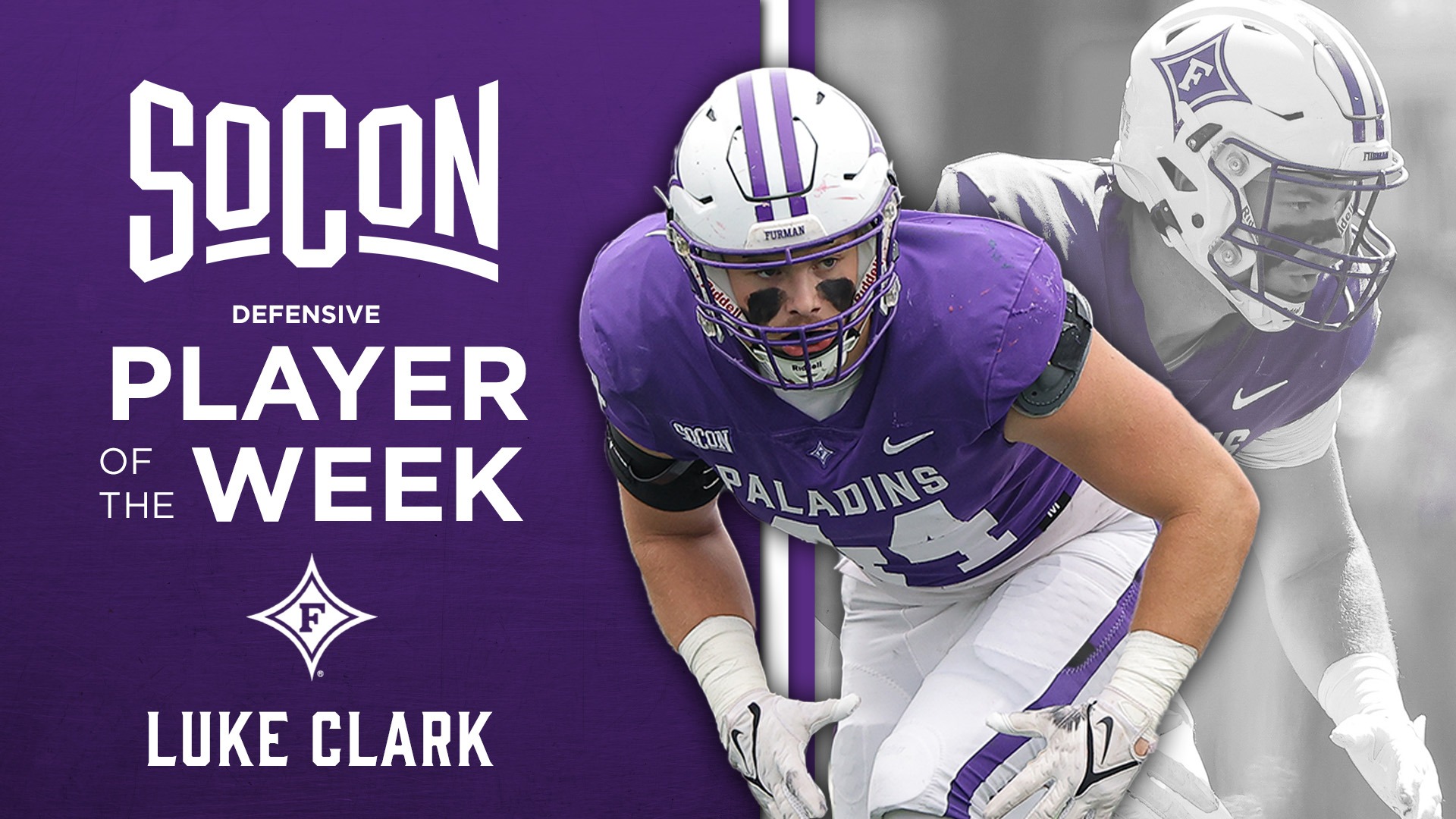 Furman's Clark Named SoCon Defensive Player Of The Week - Furman University