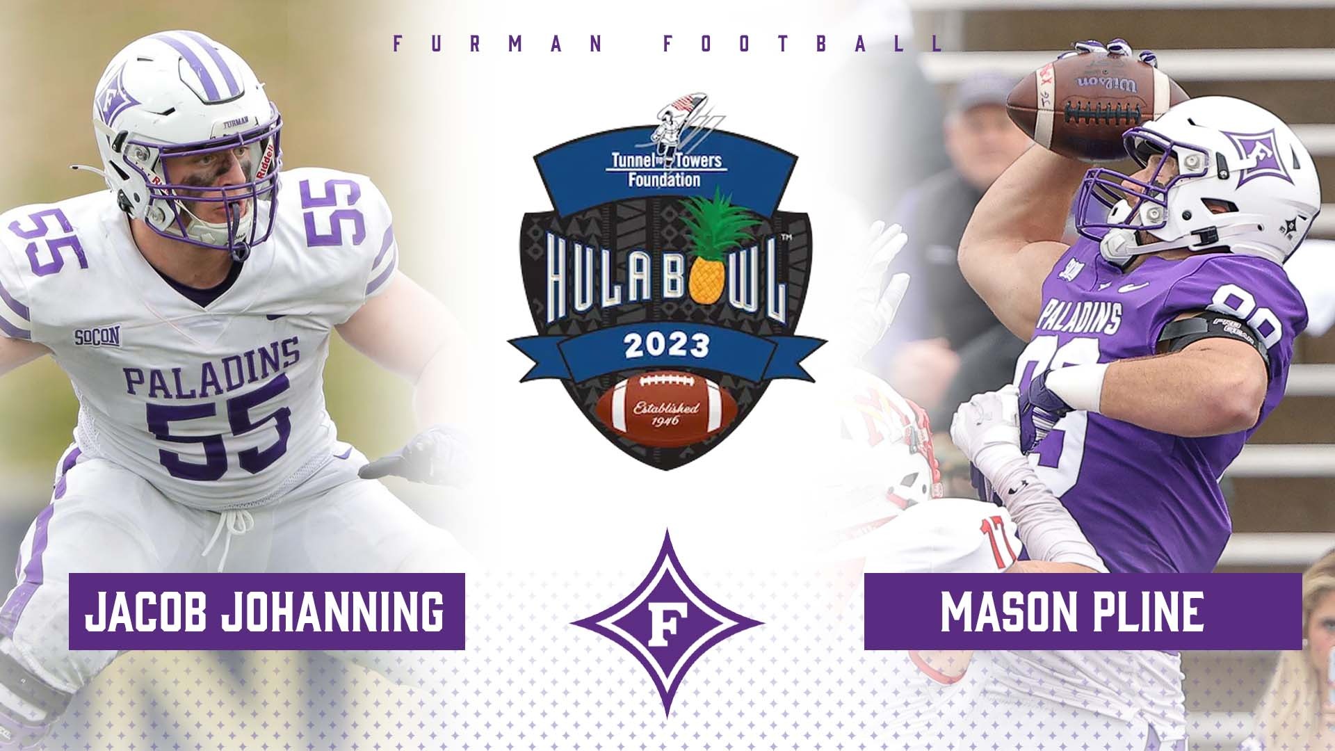 Furman's Johanning, Pline Headed To Hula Bowl - Furman University