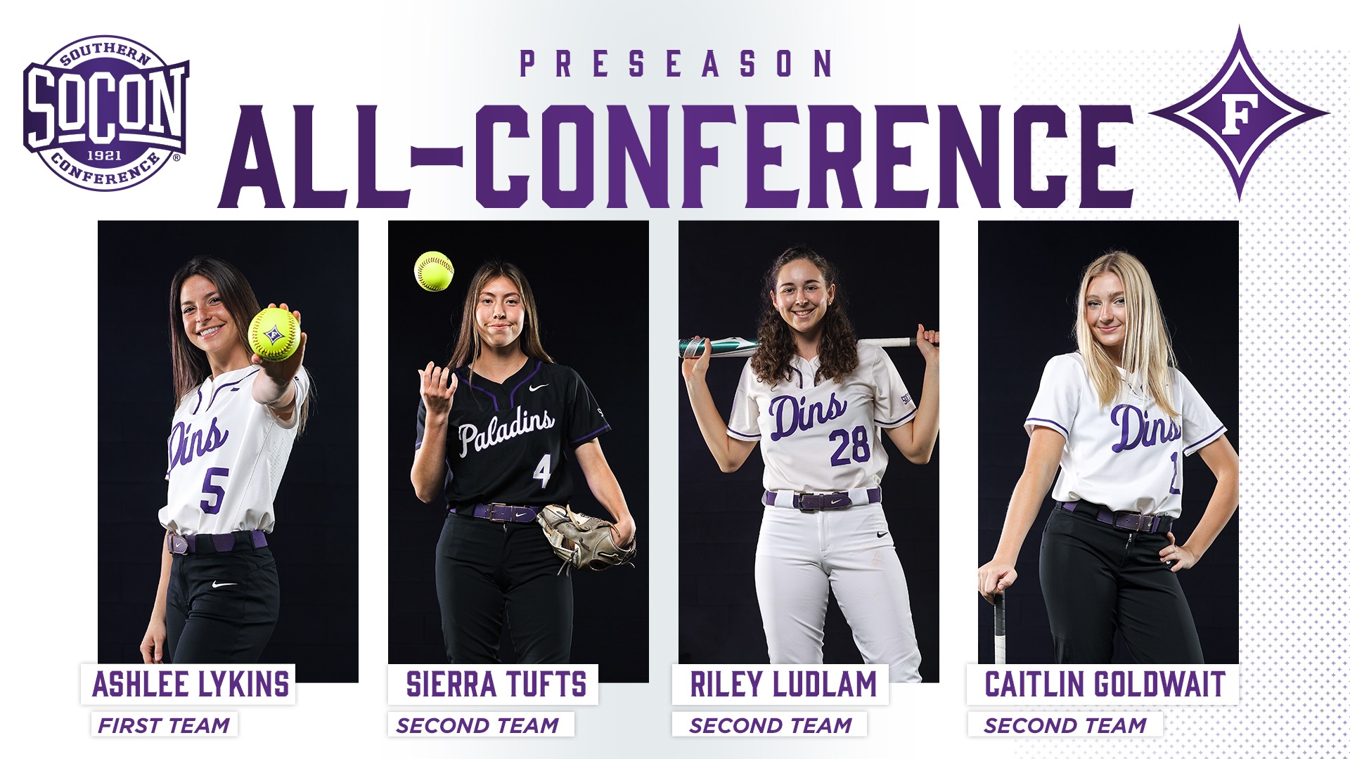 Furman Softball Places Four On Preseason All-SoCon Squads; Paladins ...