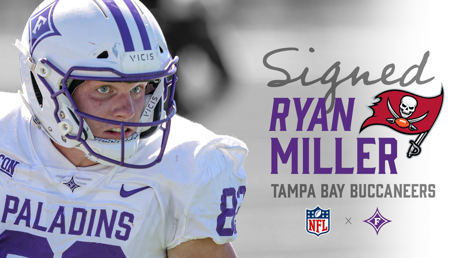 Furman's Miller Signs With Tampa Bay Buccaneers - Furman University
