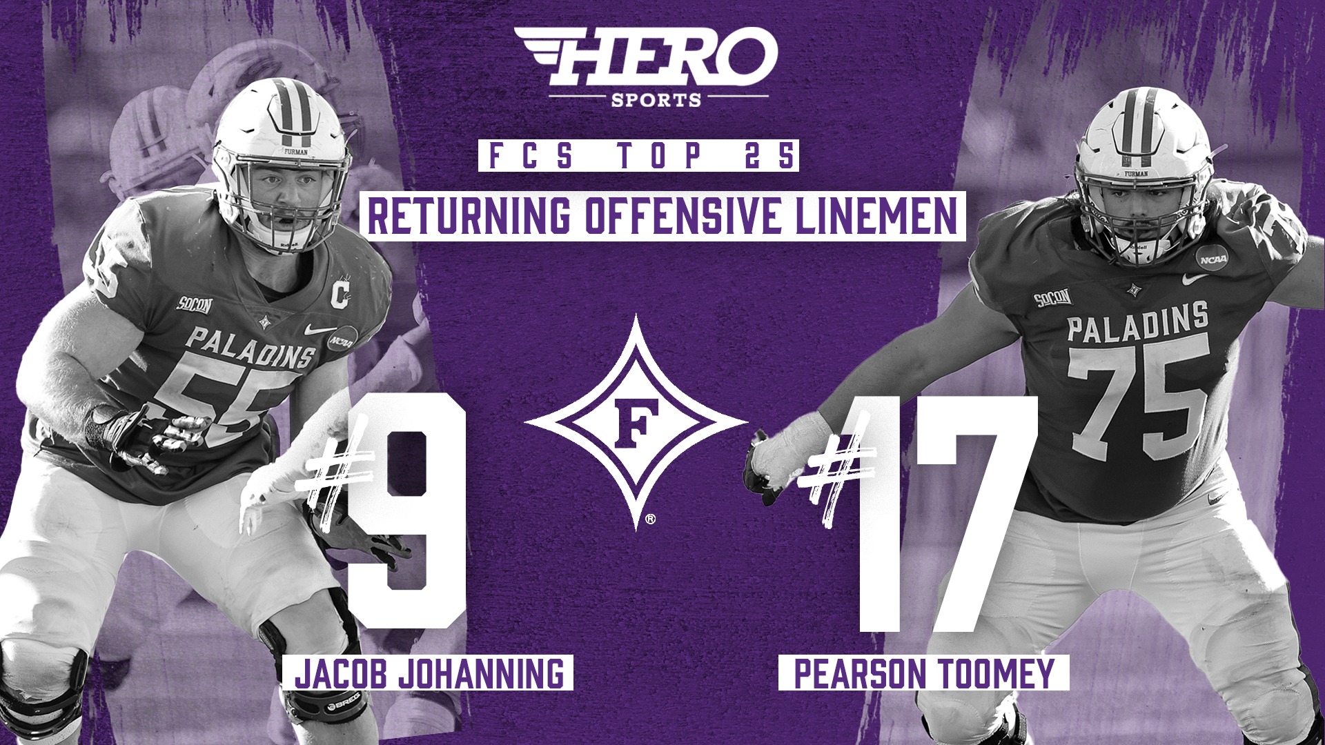 Furman's Johanning, Toomey Among FCS Top 25 Offensive Linemen - Furman ...