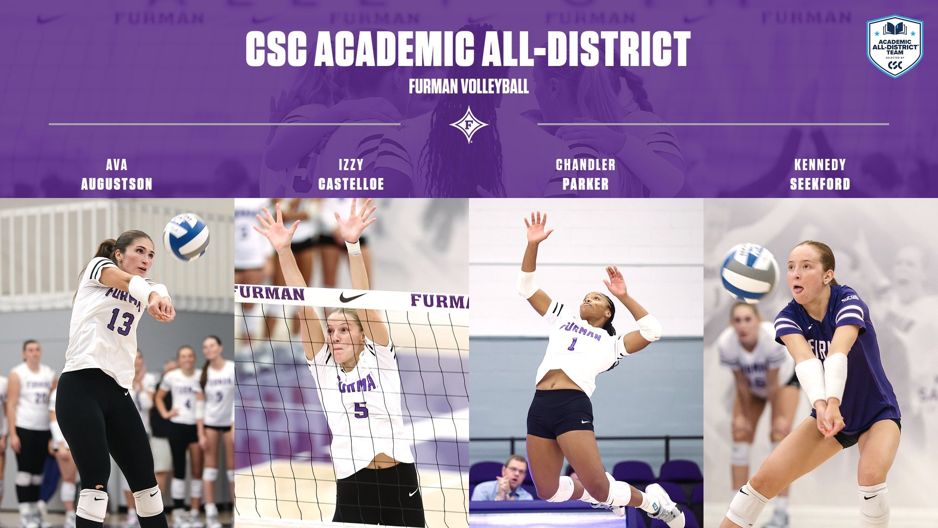 Furman Receives 2024-25 AVCA Team Academic Award - Furman University