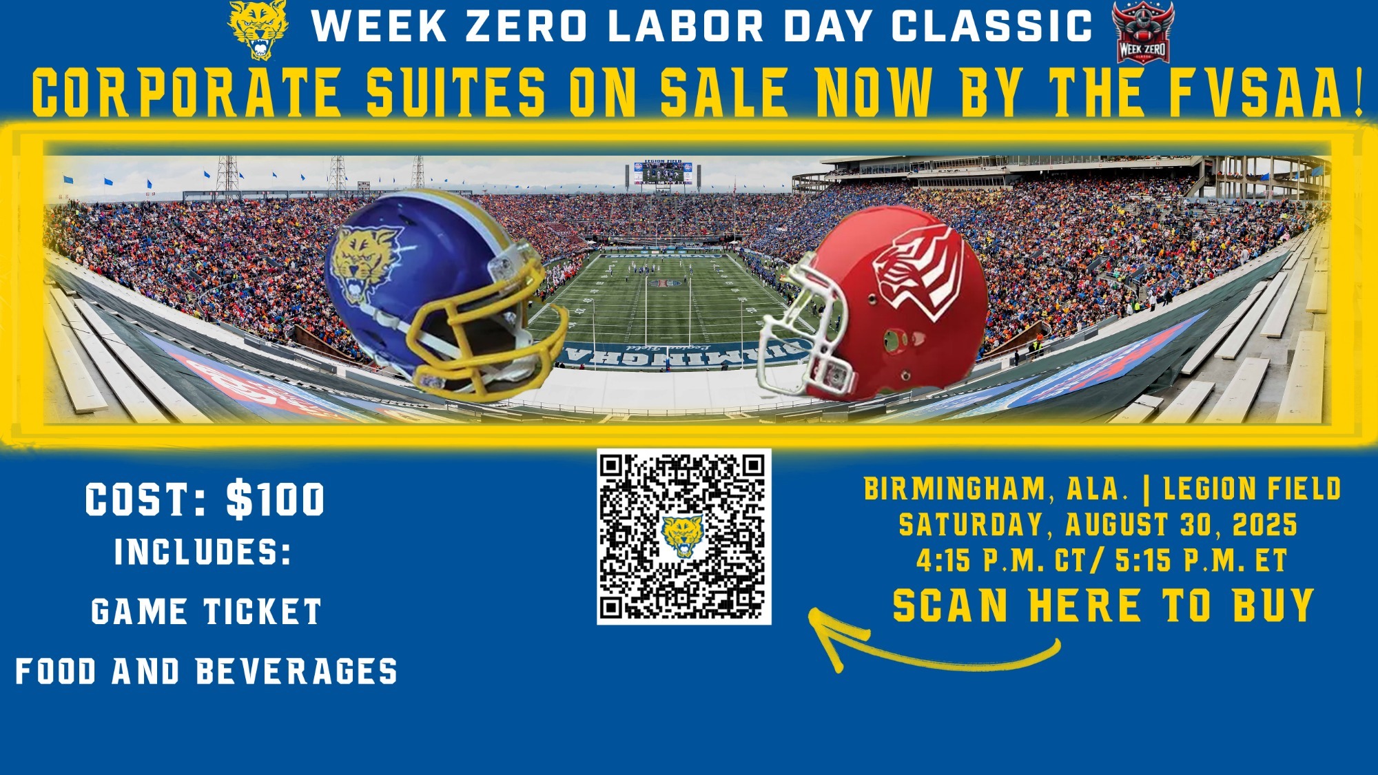2025 Football Season Tickets on Sale Now! - FVSU Athletics