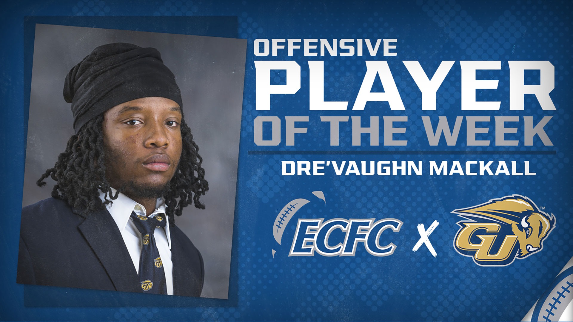 Mackall picks up third ECFC Player of the Week award - Gallaudet University