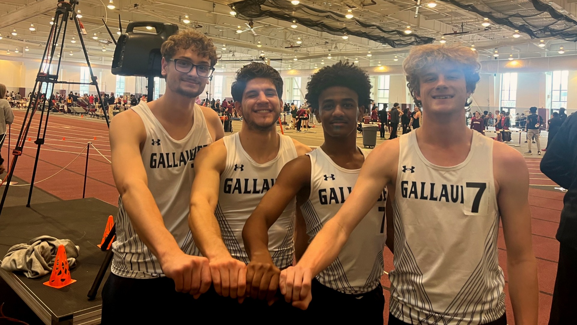 Gallaudet men's indoor track team sets new Distance Medley Relay school ...