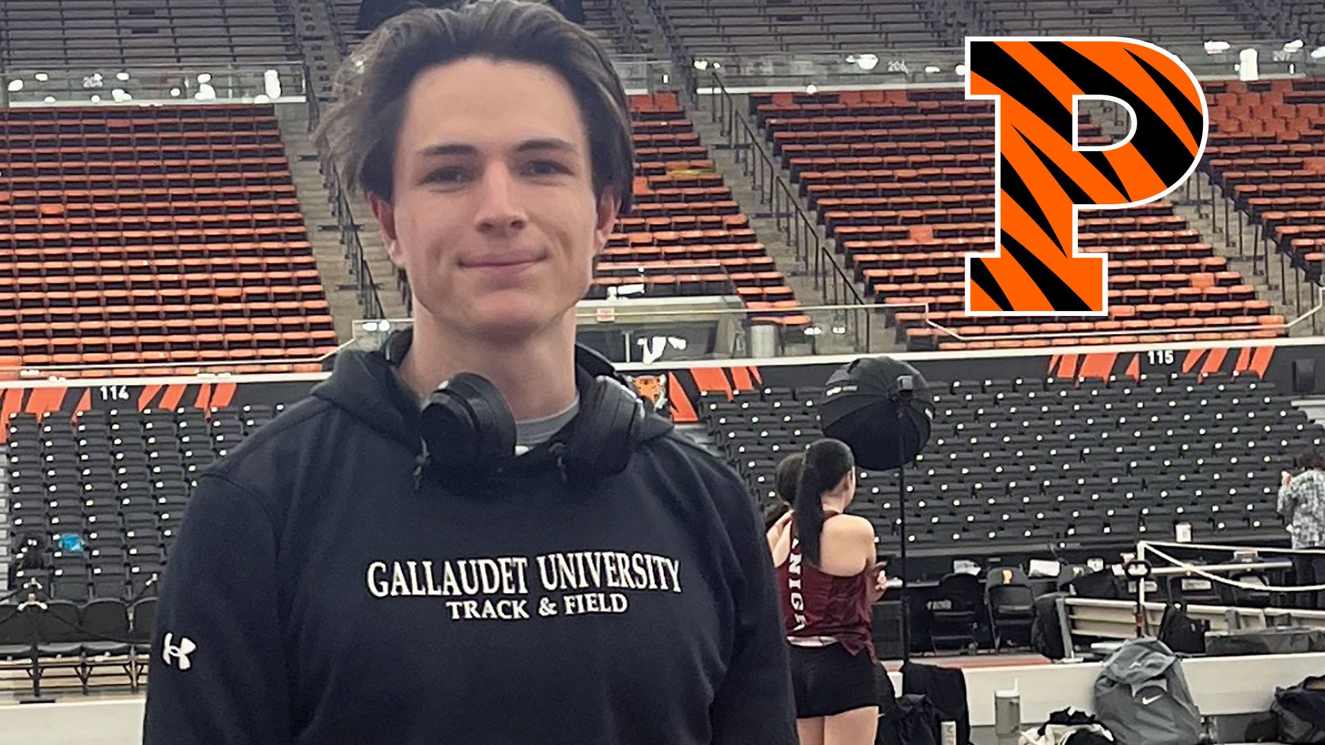 Gallaudet's Liam Painter finishes third in pole vault at Princeton ...