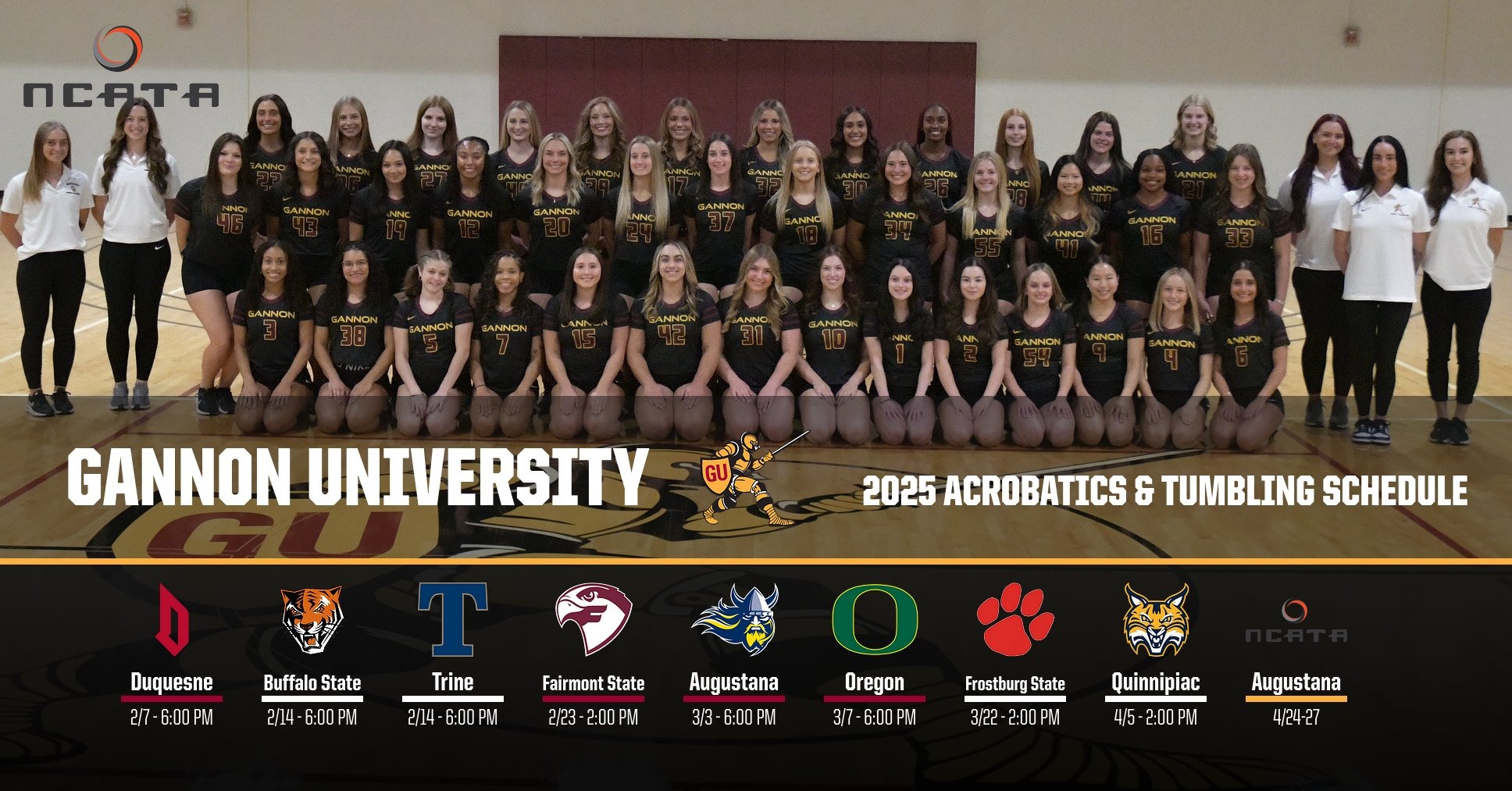 Gannon Acrobatics & Tumbling Falls to NCAA Division I Quinnipiac after ...