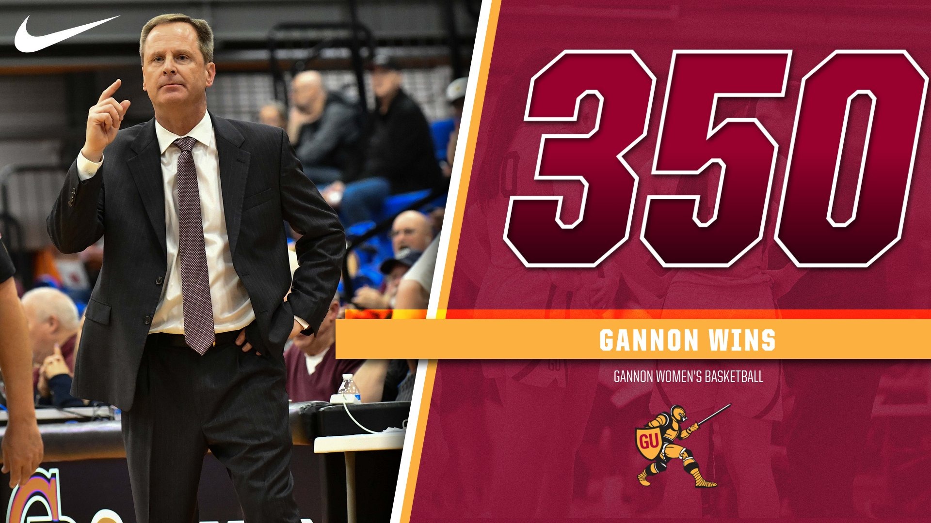 Wright earns 350th victory at Gannon as Golden Knights roll past ...