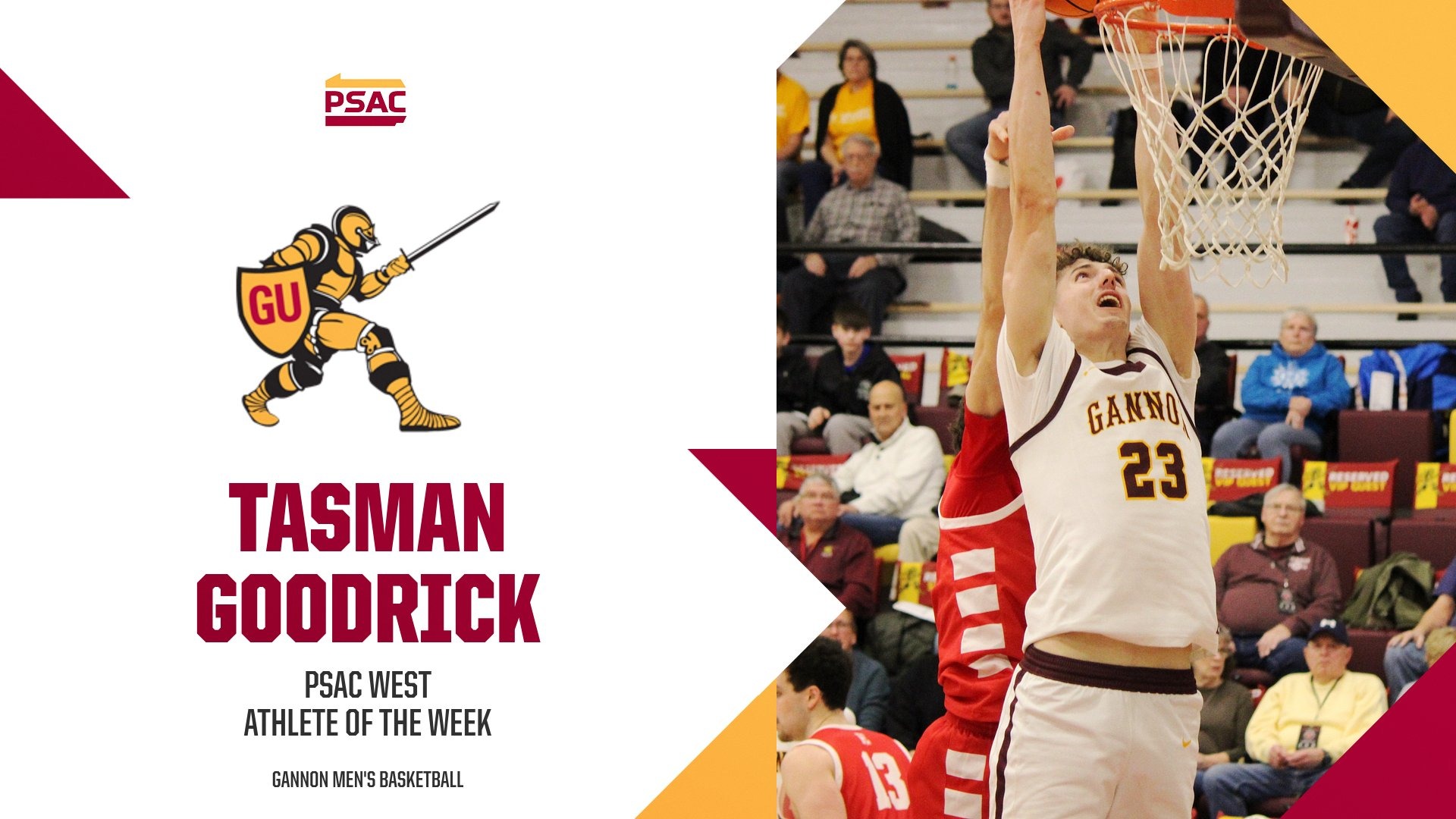 Goodrick Named PSAC West Defensive Athlete of the Week for Second Time ...