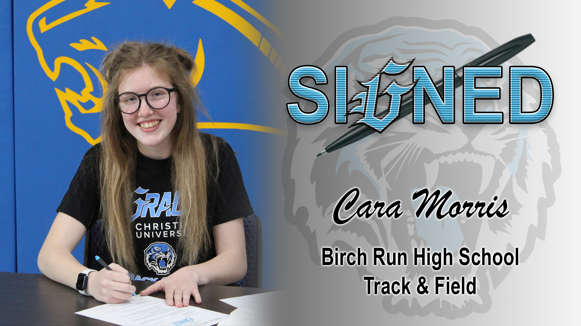 Grace Track & Field Signs Hurdler Cara Morris - The Official Site of ...