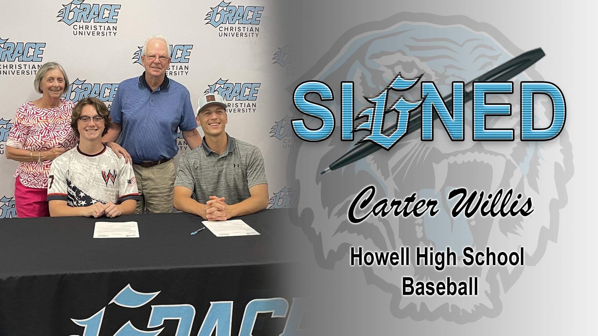 Tigers ink Howell's Carter Willis - The Official Site of the Grace ...