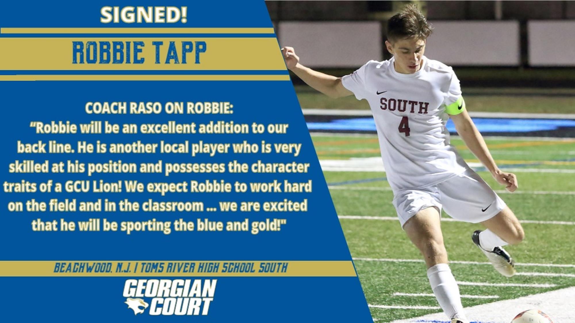 Robbie Tapp of Beachwood, N.J. to Begin Collegiate Career as Member of ...