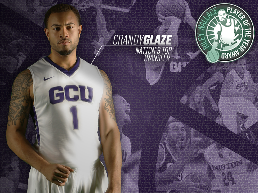 Glaze receives Riley Wallace Award: Named nation's top transfer - Grand ...