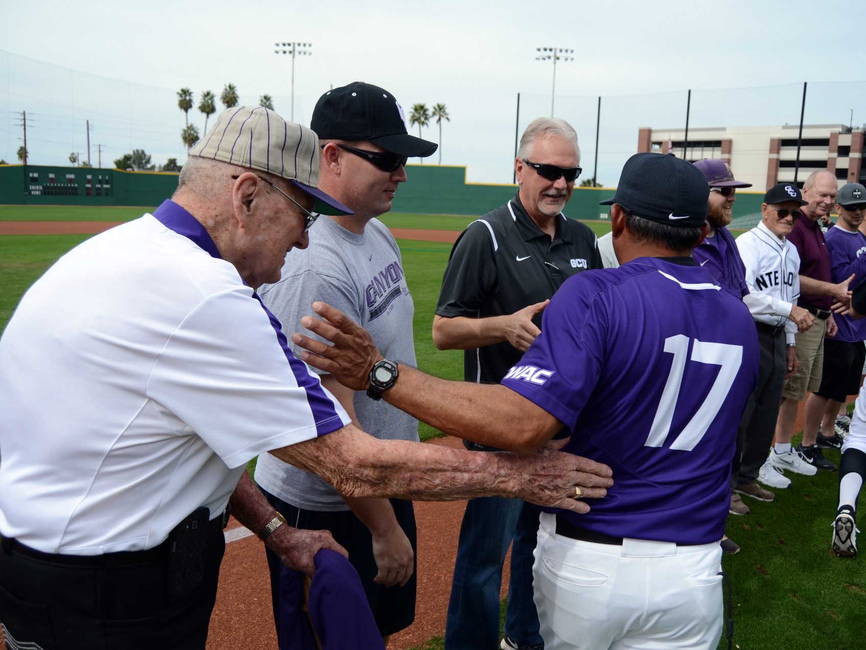 Different eras of GCU Baseball reunite in Alumni Game - Grand Canyon ...