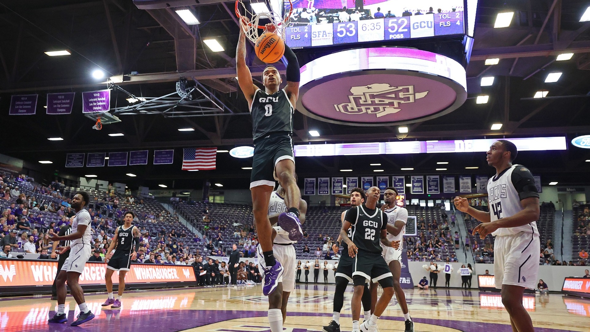 All-out effort falls short at SFA - Grand Canyon University Athletics