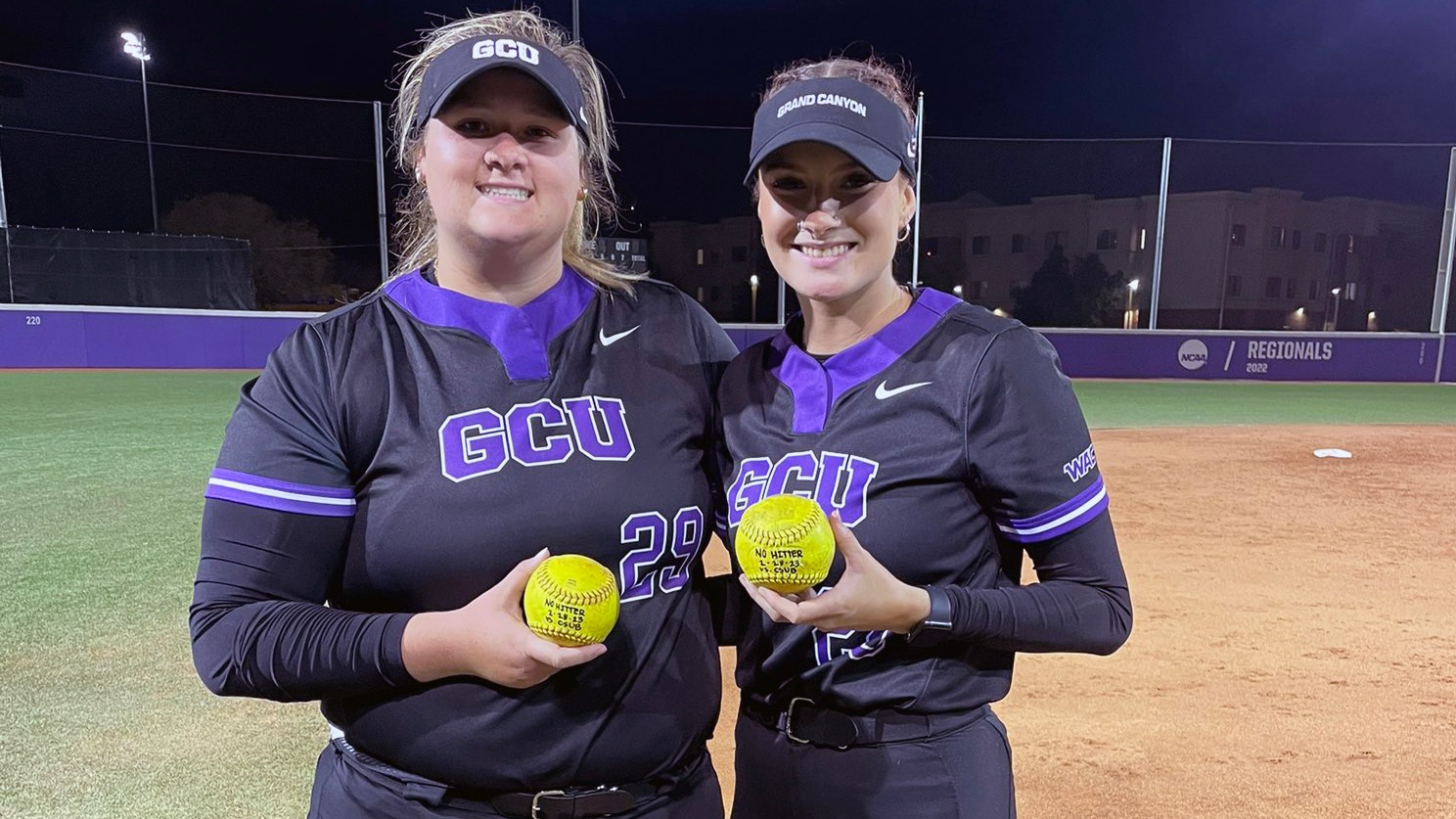 Duo's doubleheader of no-hitters makes GCU history - Grand Canyon ...