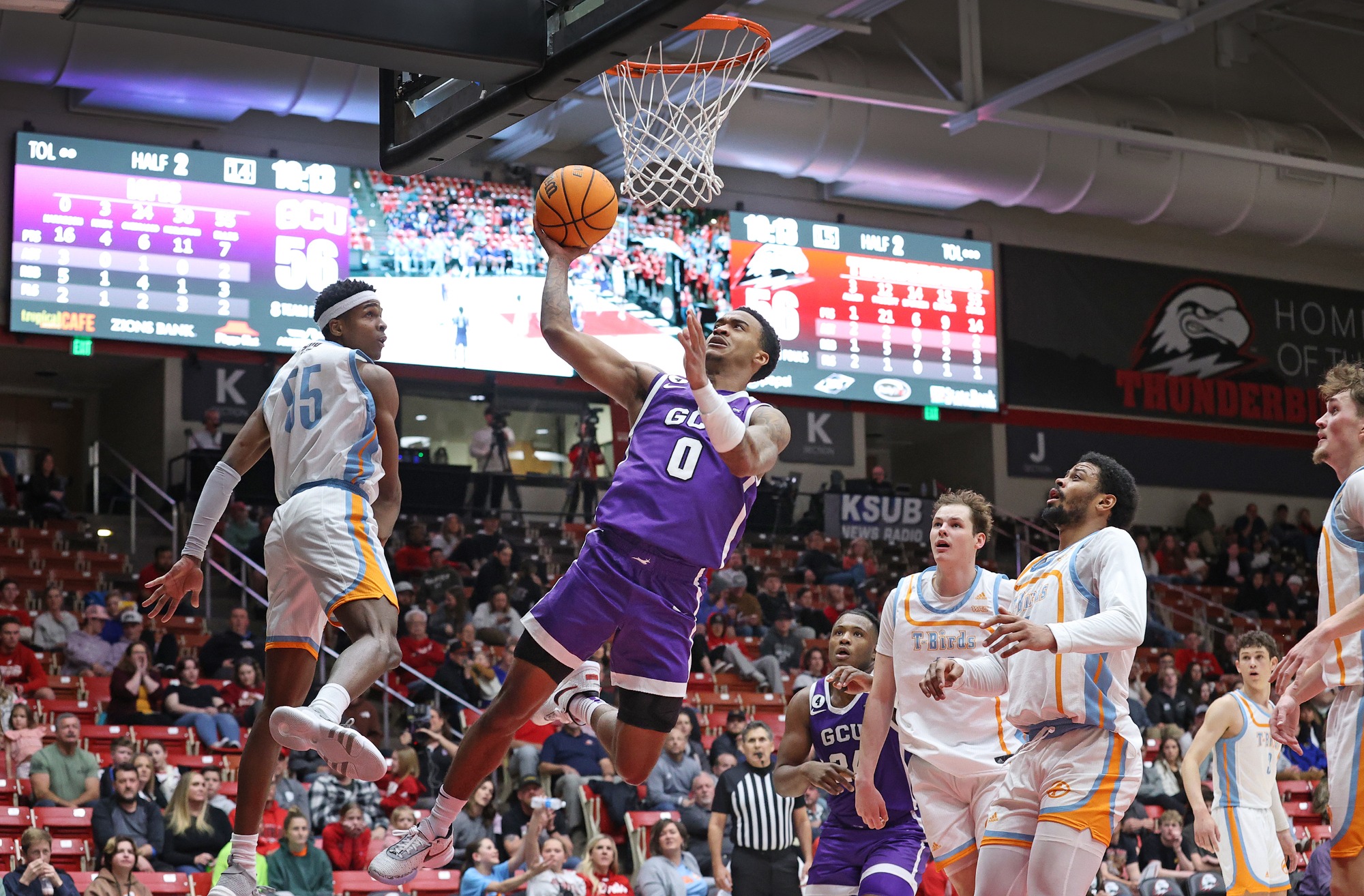 Down 14, Lopes rally for T-birds' 2nd home loss - Grand Canyon ...