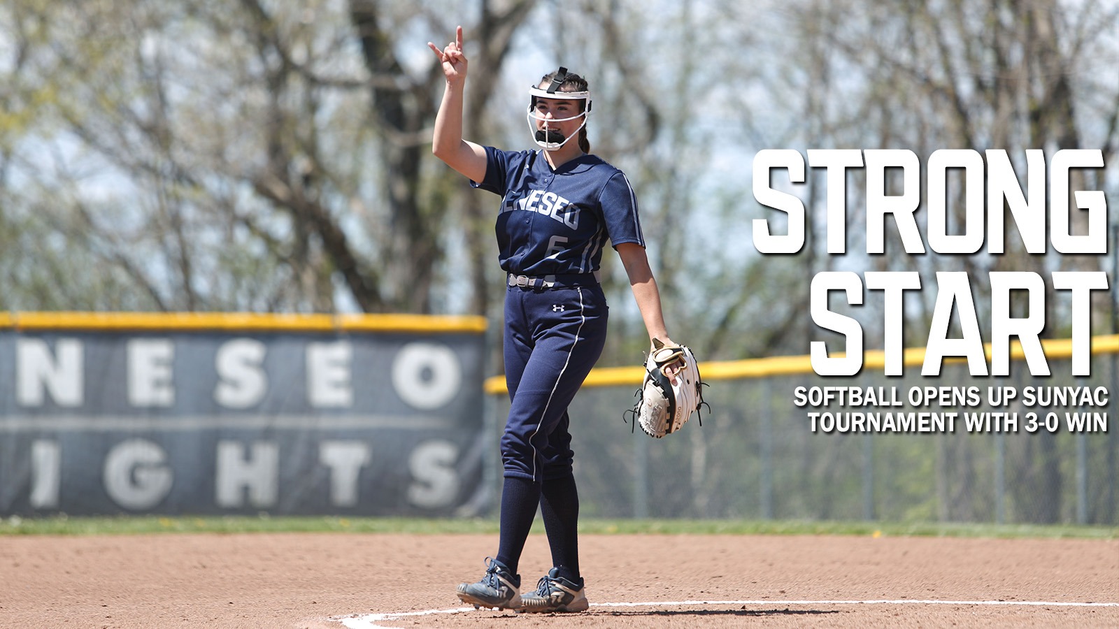 Softball Opens Up SUNYAC Tournament with 3-0 Win - SUNY Geneseo