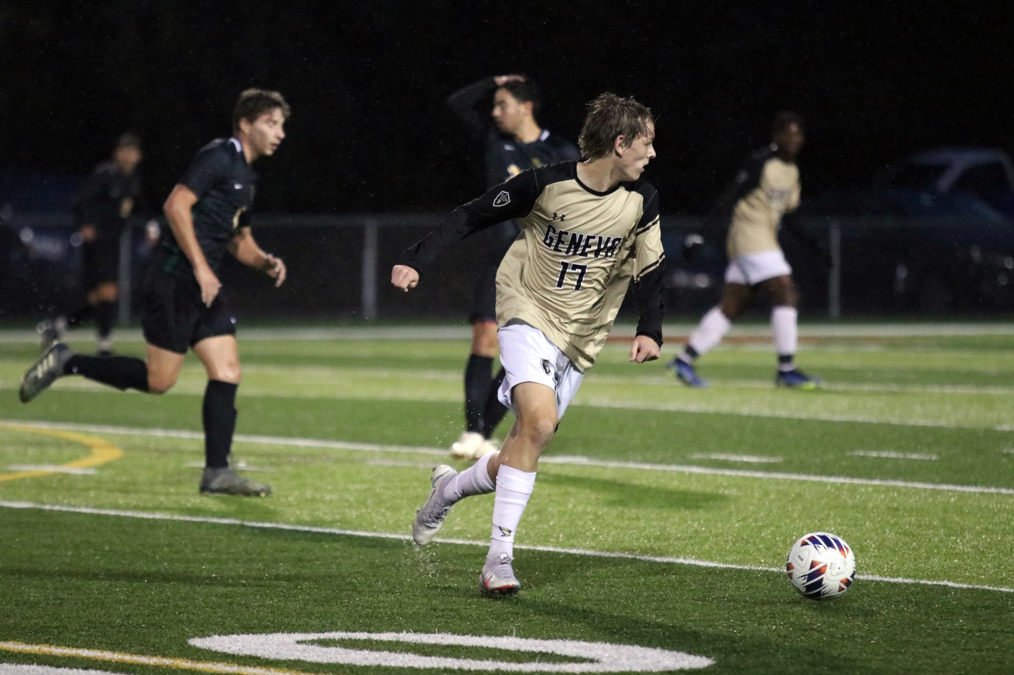 Men’s Soccer Survives the Rain to Defeat Saint Vincent - Geneva College ...