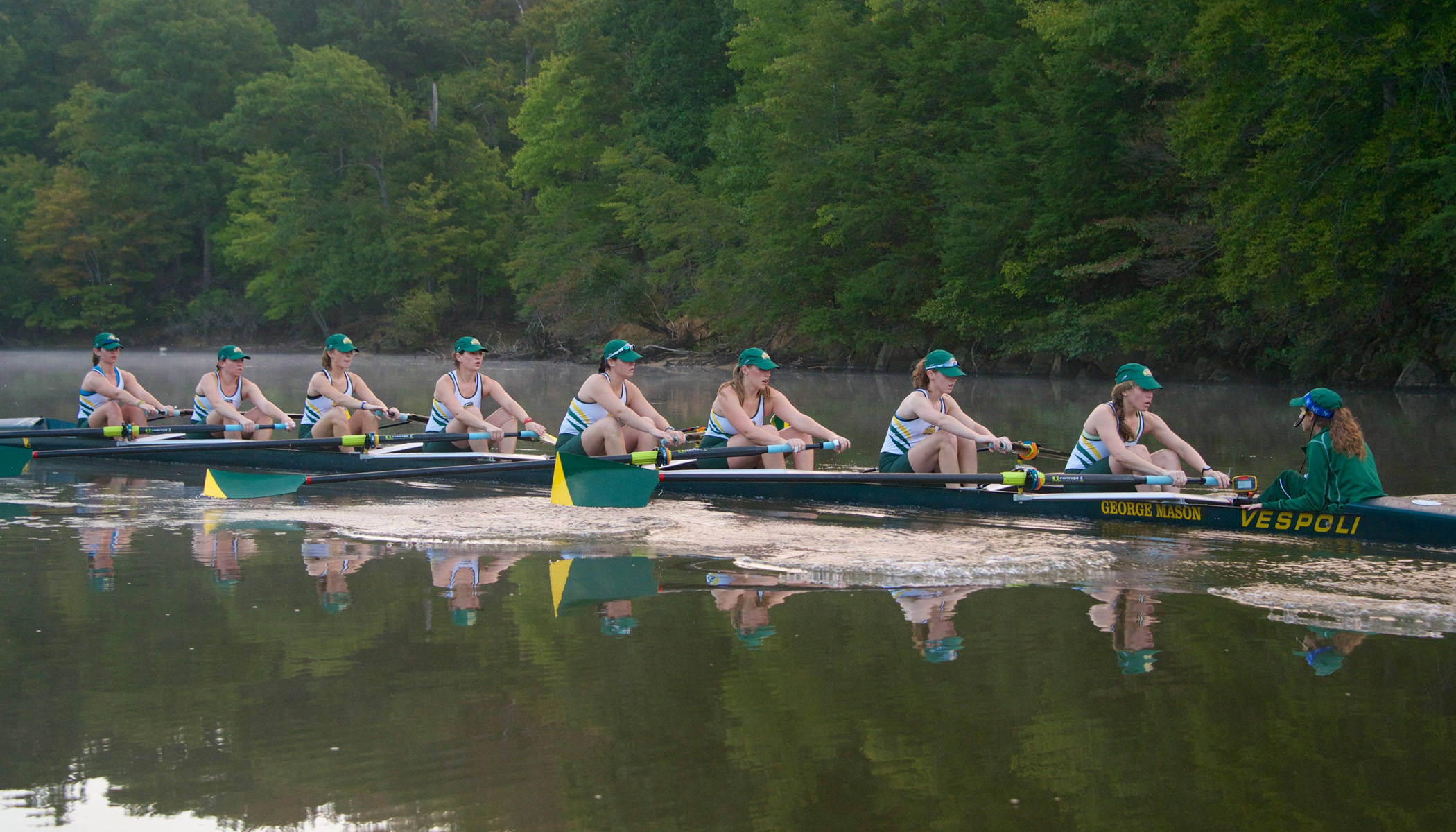 Rowing Competes Against UNC, Delaware on Home Course - George Mason ...
