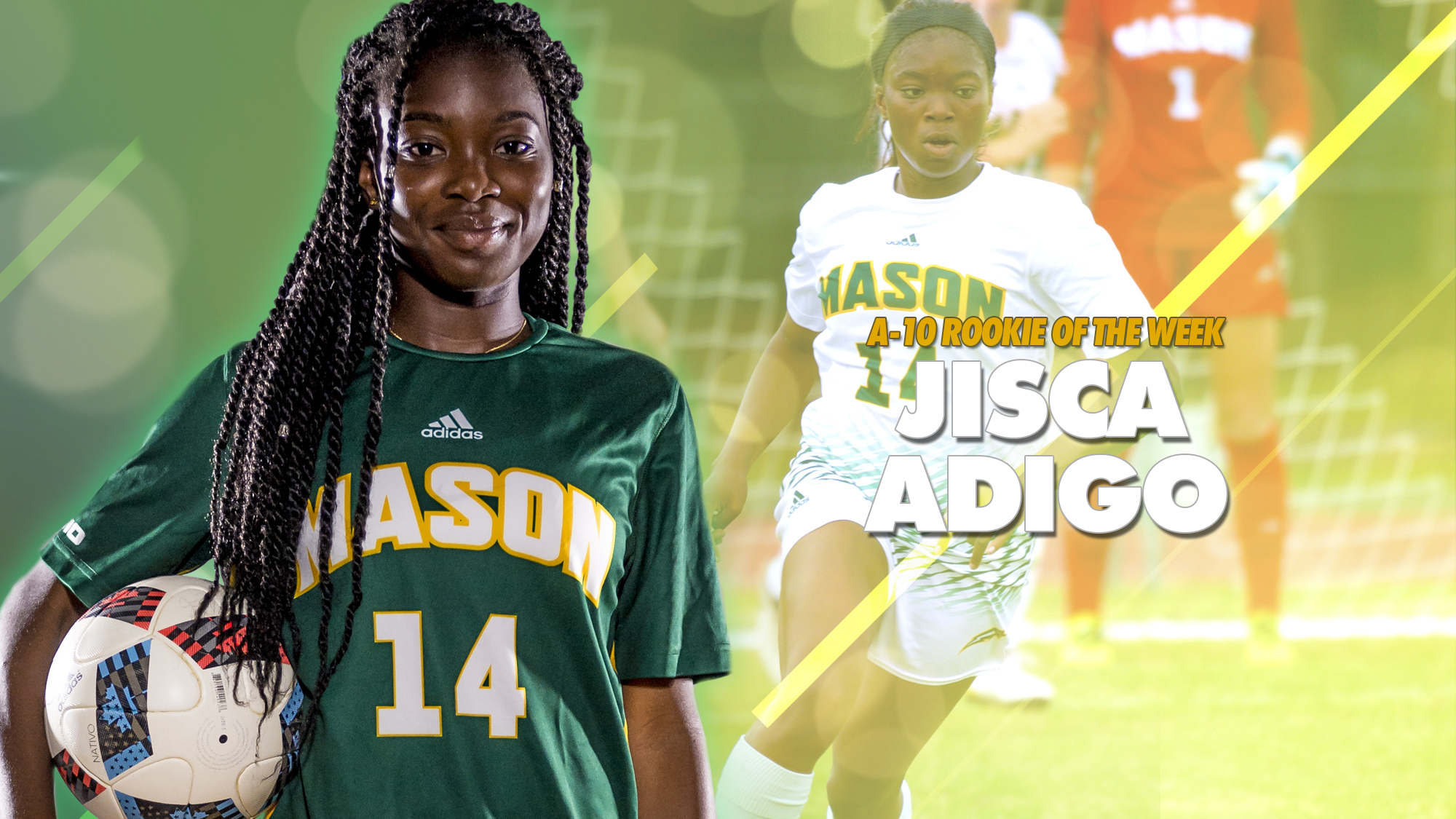 Adigo Named Atlantic 10 Women's Soccer Rookie of the Week - George ...