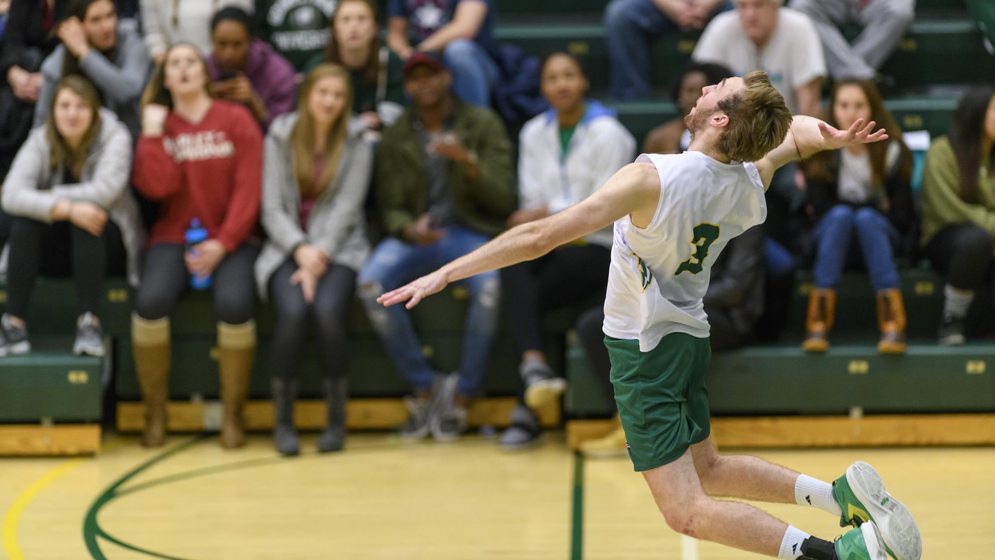 Kyle Barnes Ties Career High in Kills and Total Blocks as Mason Wins ...