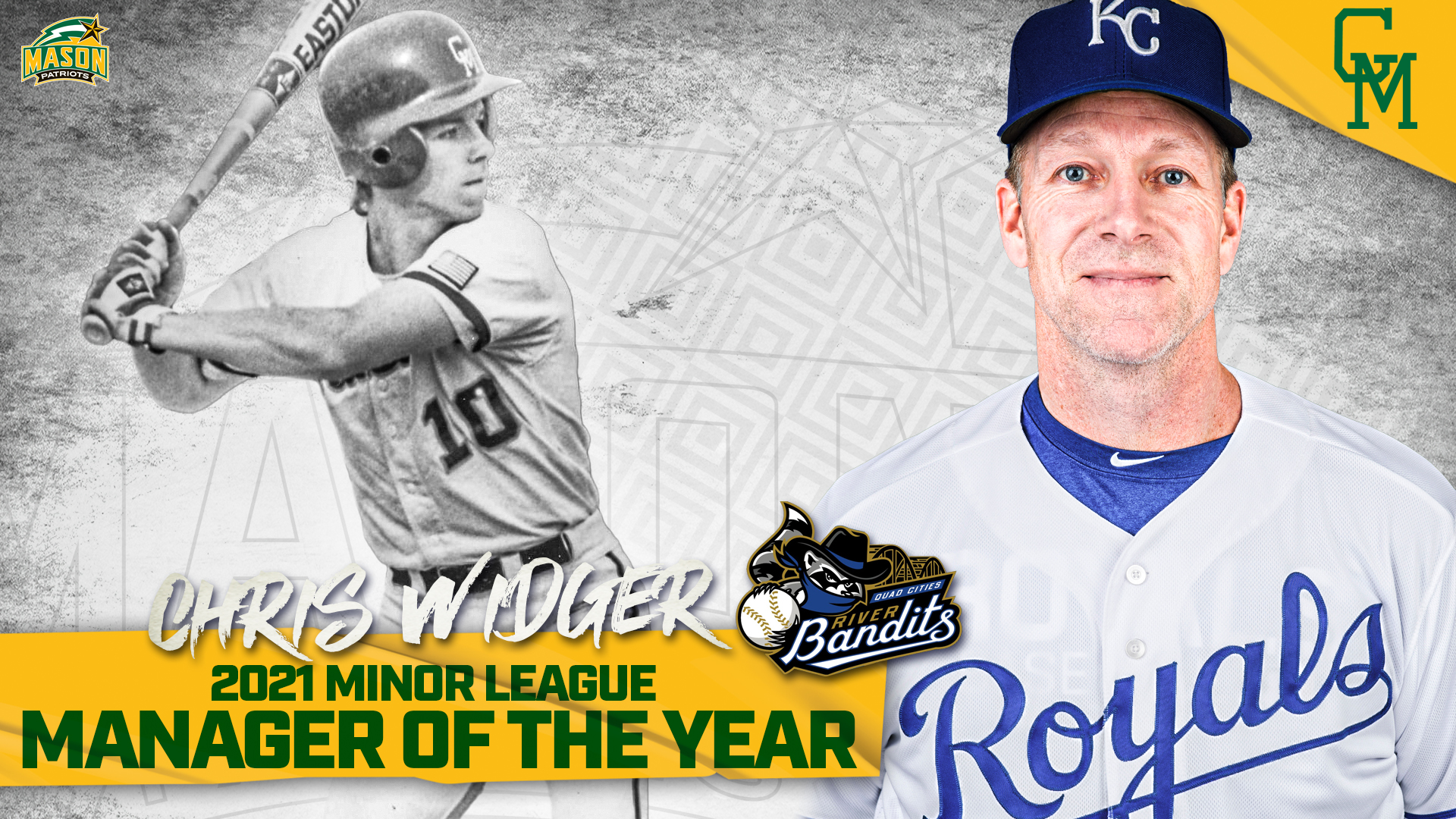 Chris Widger Named MiLB Manager of the Year - George Mason University ...