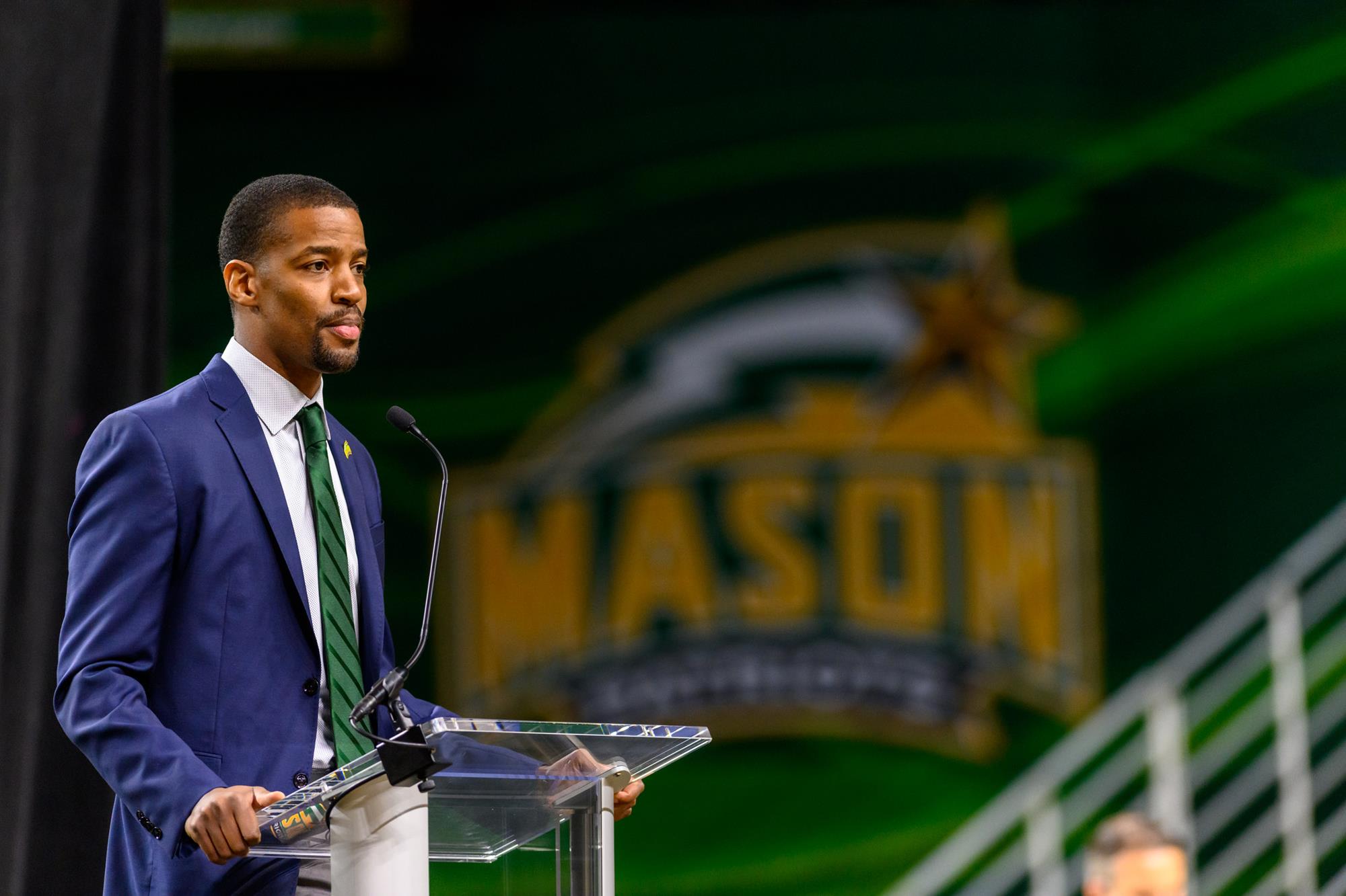 Coach English Introduced to Mason Nation - George Mason University ...