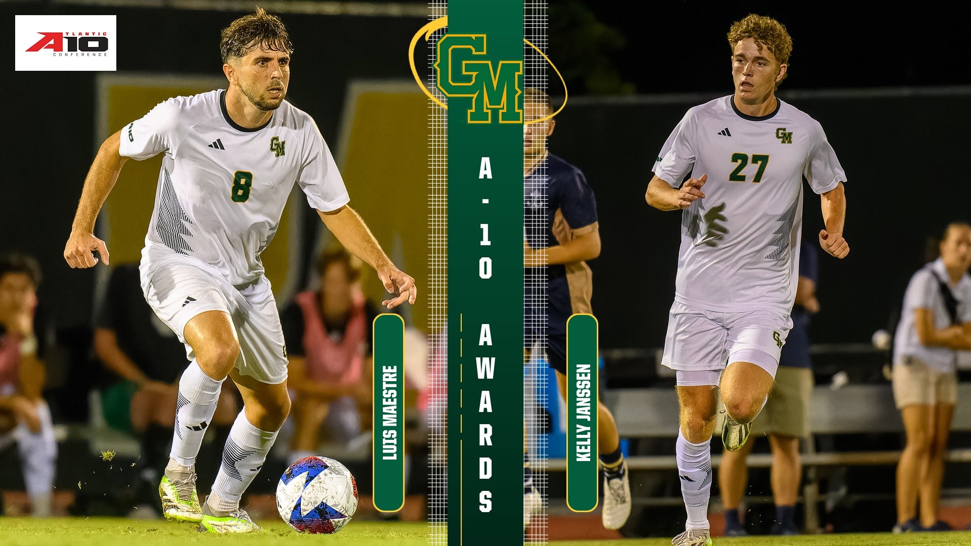 Luis Maestre Named A-10 Second Team, Kelly Janssen Selected All-Rookie - George Mason University ...