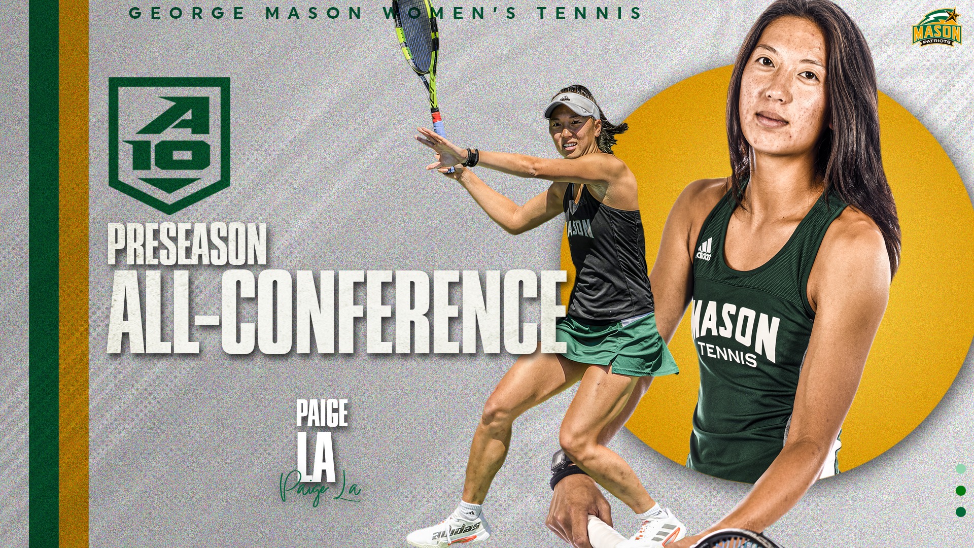 Senior Paige La Named to Preseason All-A10 Team - George Mason ...