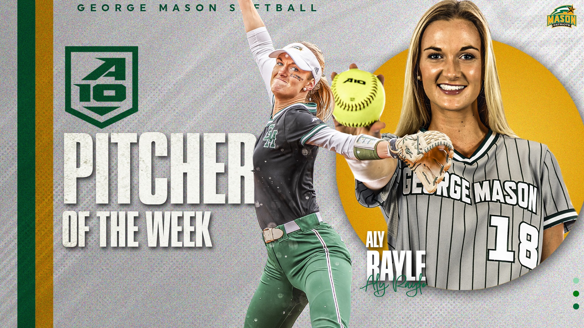 Softball's Aly Rayle Tabs Second A-10 Pitcher of the Week Award ...