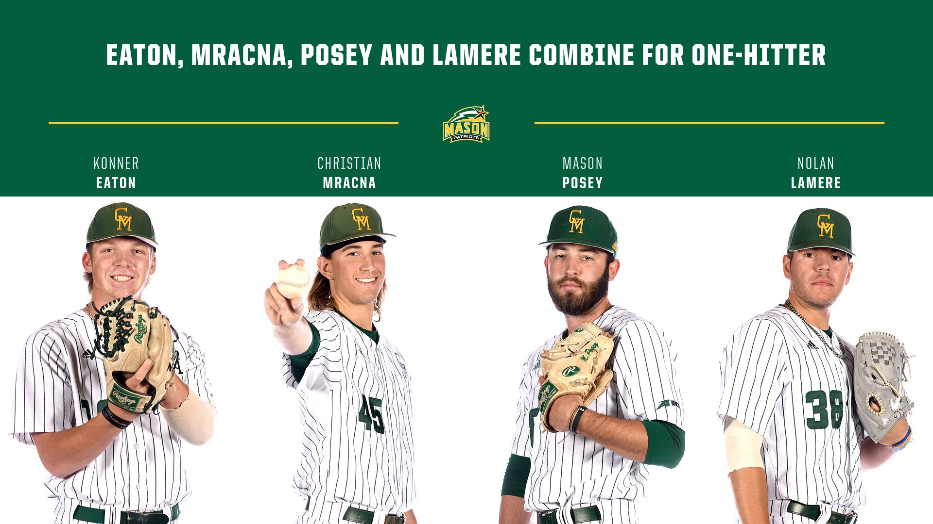 Eaton, Mracna, Posey and Lamere Combine for One-Hitter Against Rhode ...
