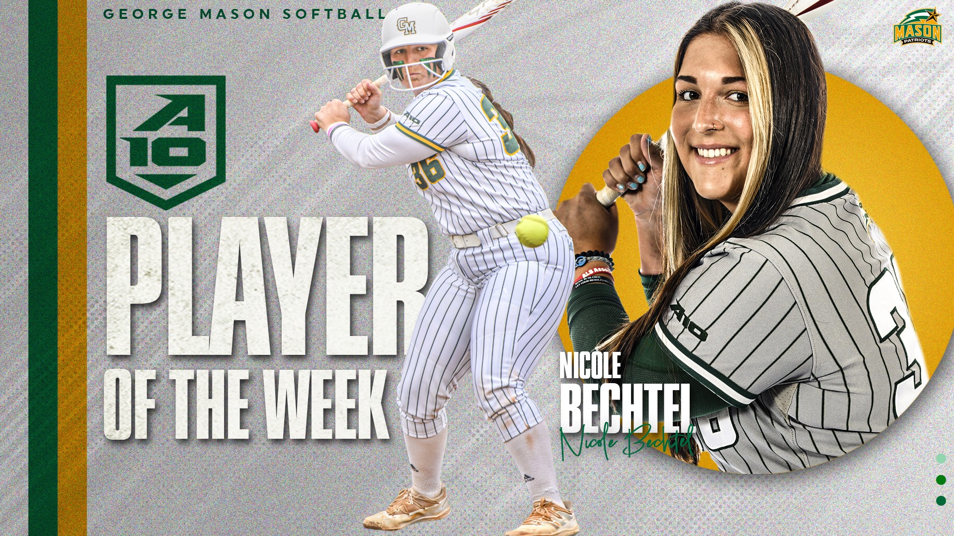 Nicole Bechtel Named Atlantic 10 Player of the Week - George Mason ...
