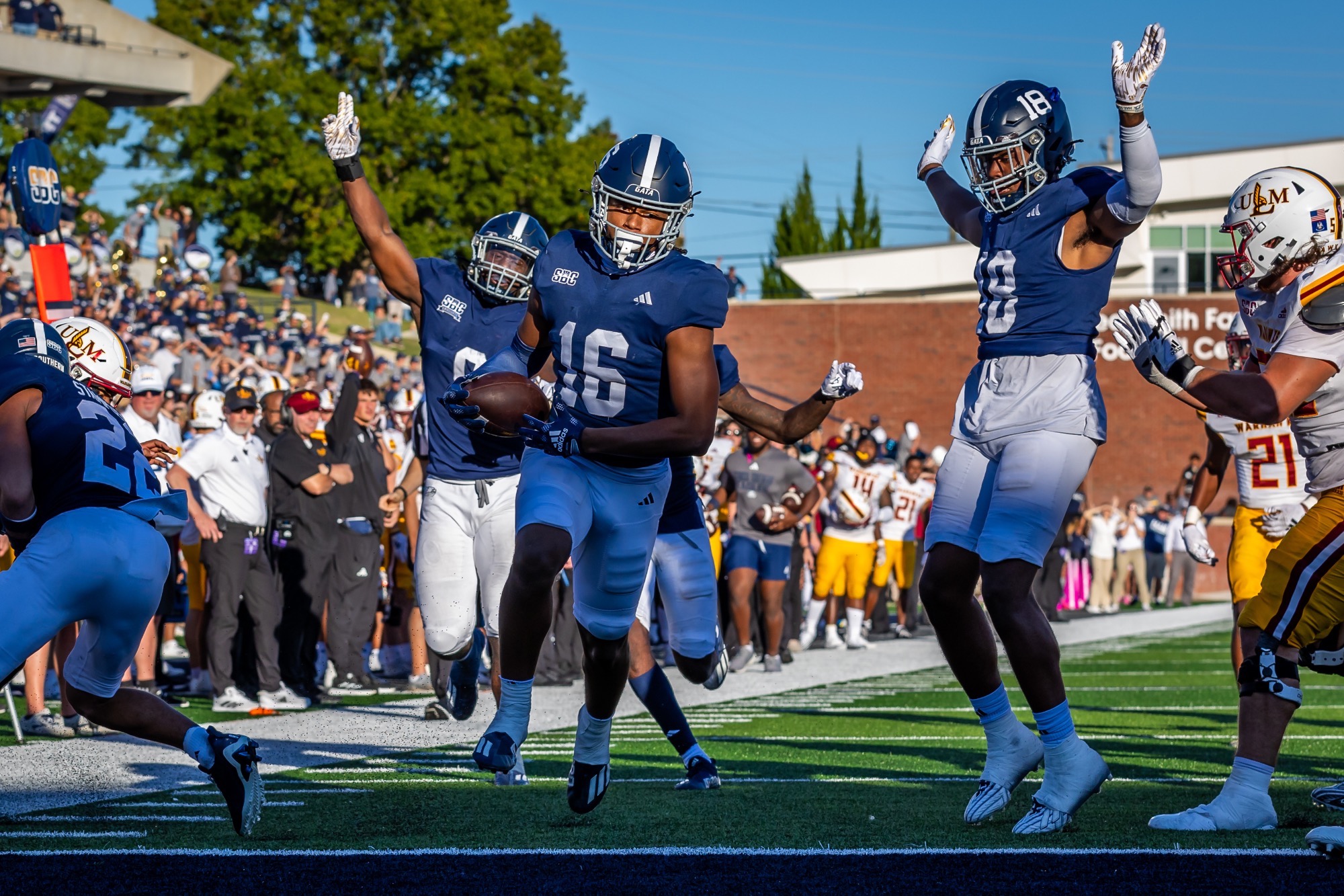 Davis’s Late Pick Six Seals Eagle Victory Over ULM - Georgia Southern ...
