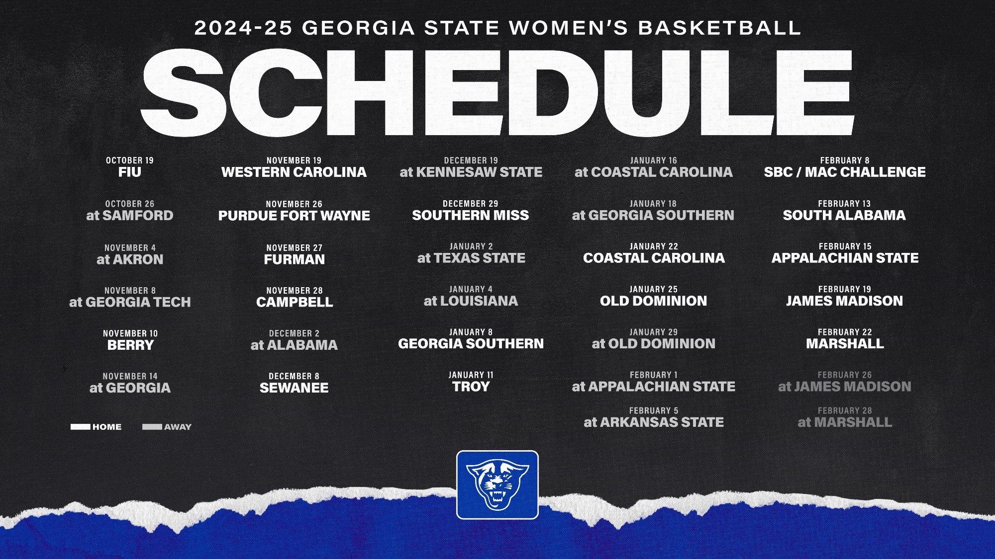 Georgia State Announces Women’s Basketball 2024-25 Conference Schedule ...