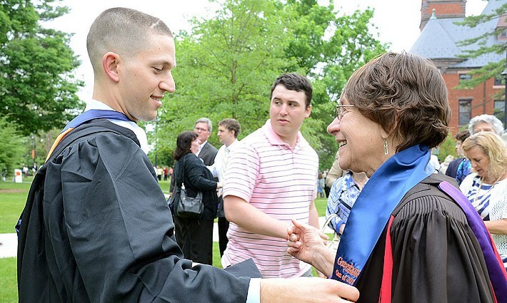 Cory Weissman '12 Receives Diploma, Presents Stole of Gratitude ...