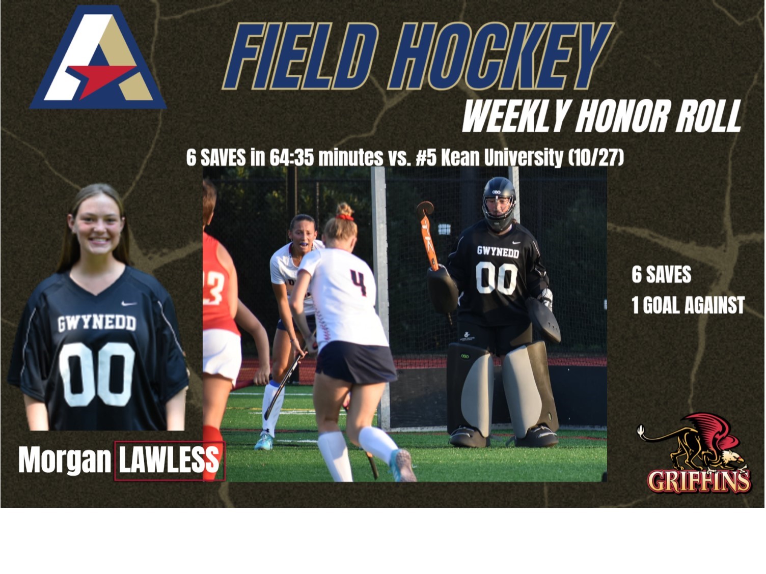 Lawless Lures Honor Roll Mention On AEC Field Hockey Week Report ...