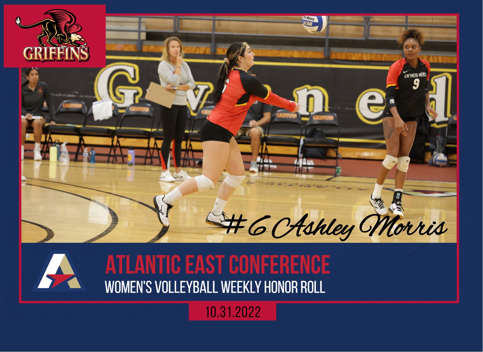 Morris Makes Fourth AEC Women’s Volleyball Weekly Honor Roll Appearance ...