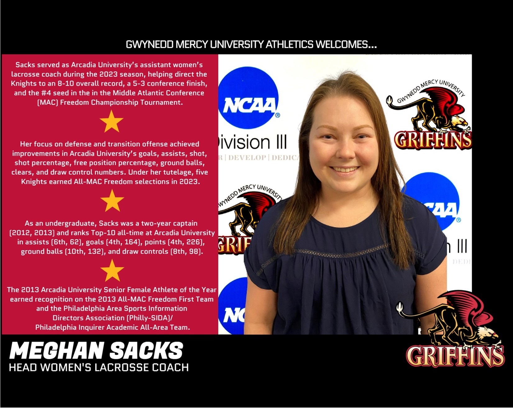 Sacks Named Gwynedd Mercy University Head Women’s Lacrosse Coach ...