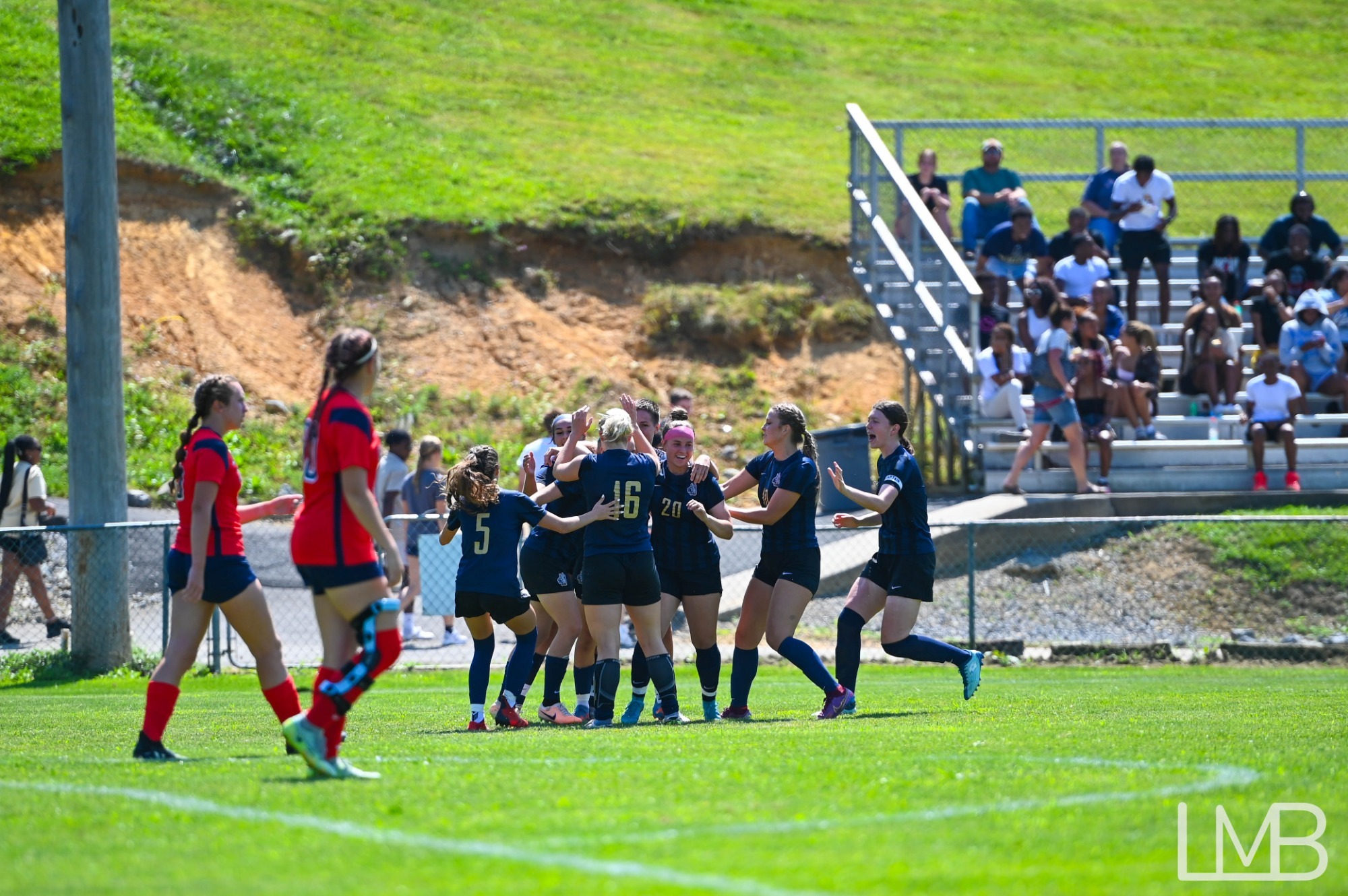 Big Blue Soccer Dominates in Home Opener - Bluefield State University