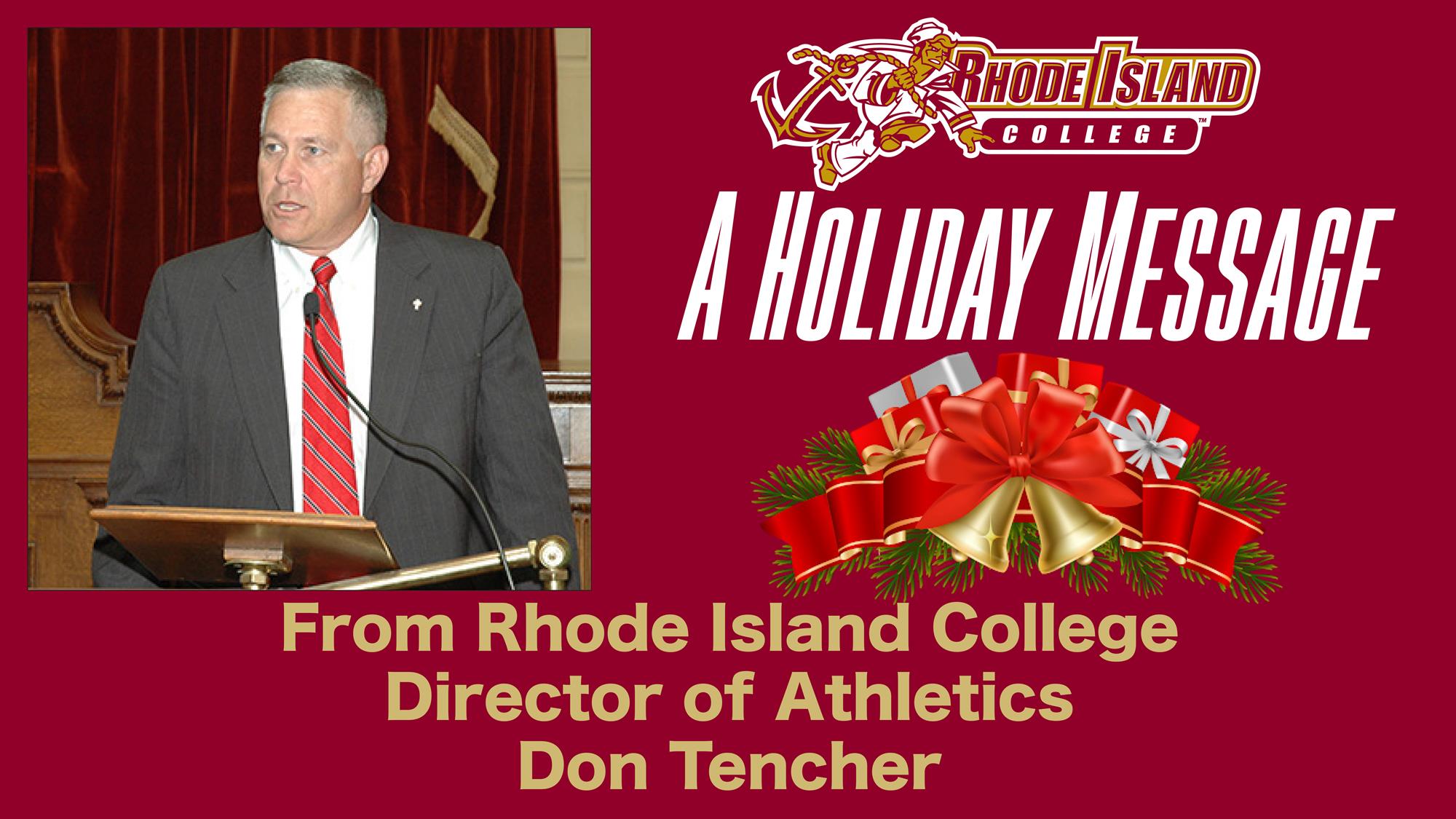 A Holiday Message From Director of Athletics Don Tencher - Rhode Island ...