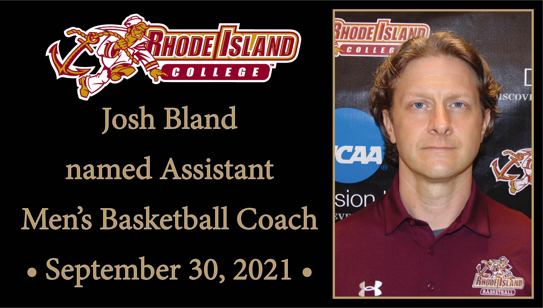 Josh Bland Named Assistant Men's Basketball Coach - Rhode Island College