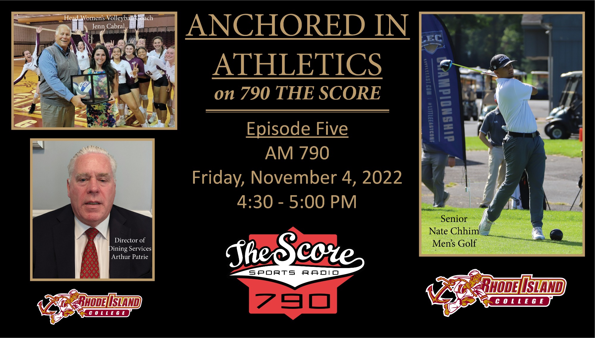 Anchored in Athletics Episode Five Set to Air on 790 The Score on Nov ...