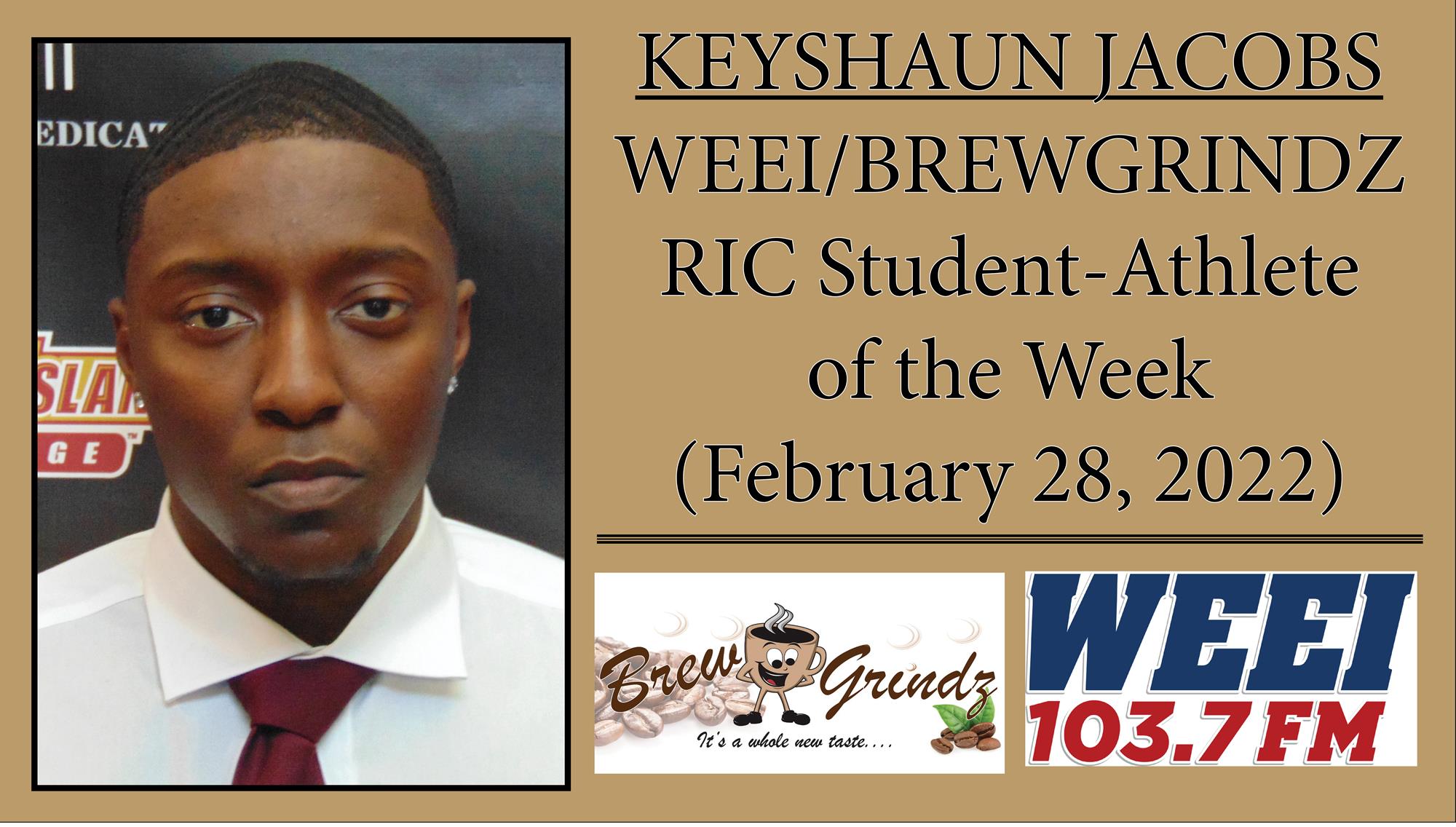 Keyshaun Jacobs Named WEEI/BrewGrindz RIC Student-Athlete of the Week ...