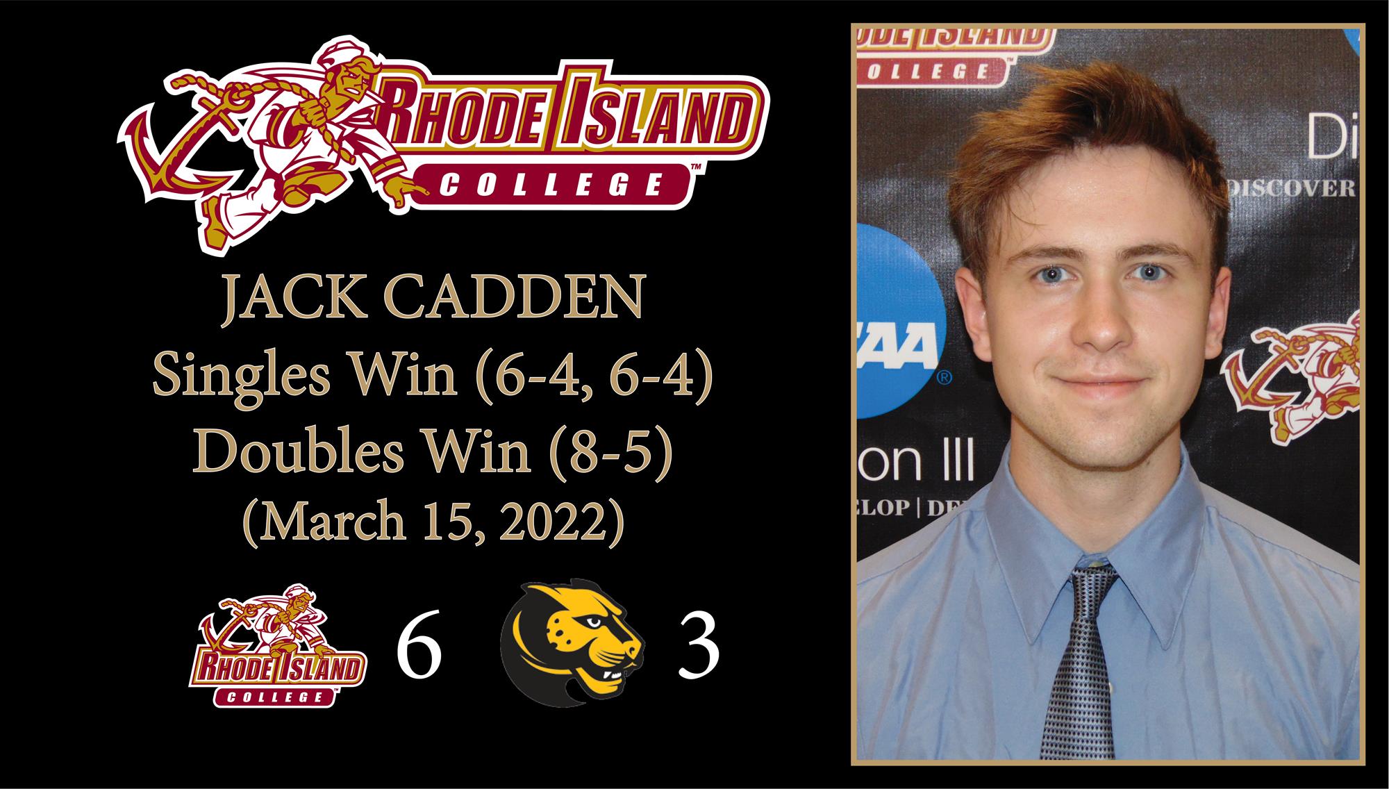 Men's Tennis Defeats Wentworth, 6-3 - Rhode Island College