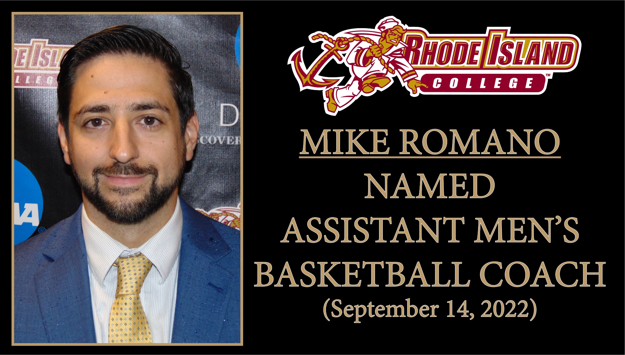 Mike Romano Named Assistant Men's Basketball Coach - Rhode Island College