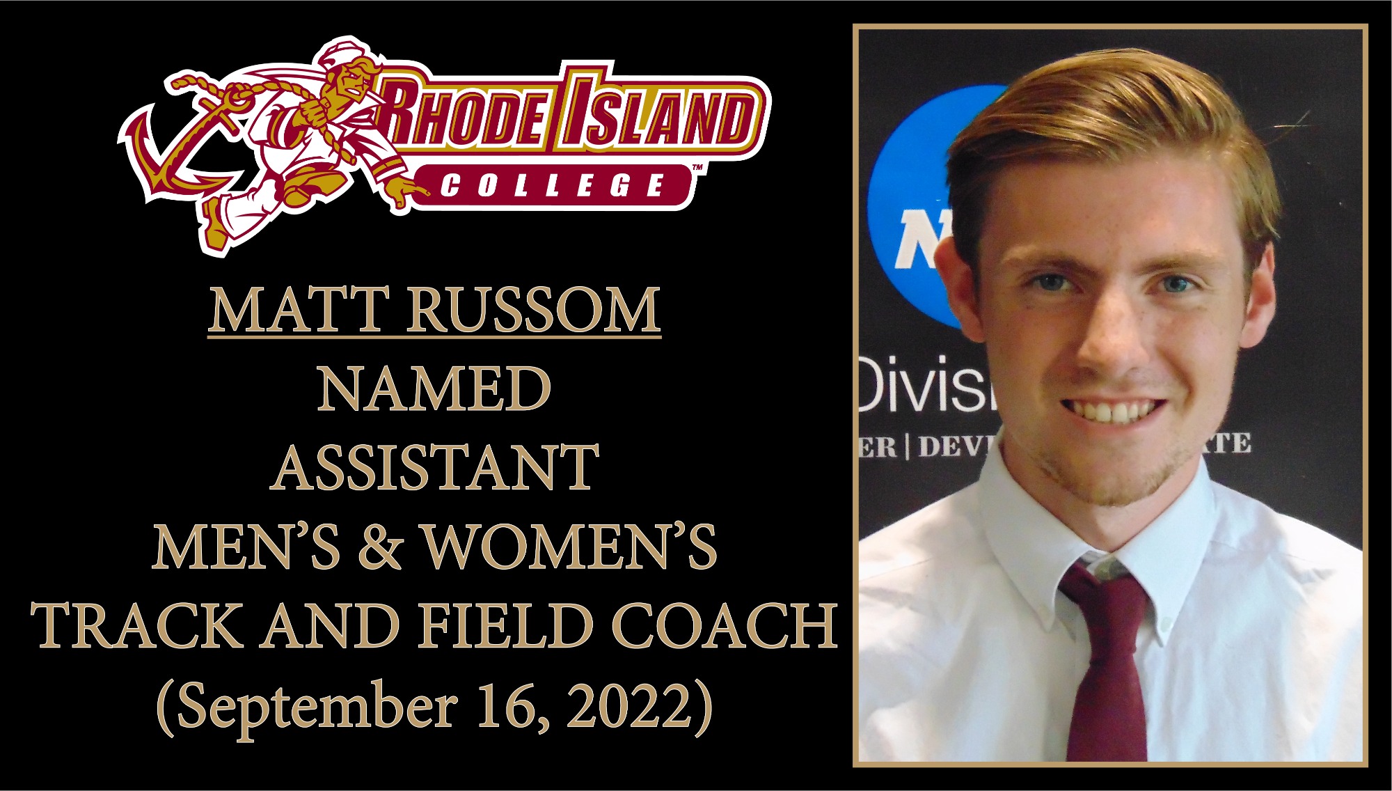 Matthew Russom Joins Men's and Women's Track & Field Coaching Staff ...