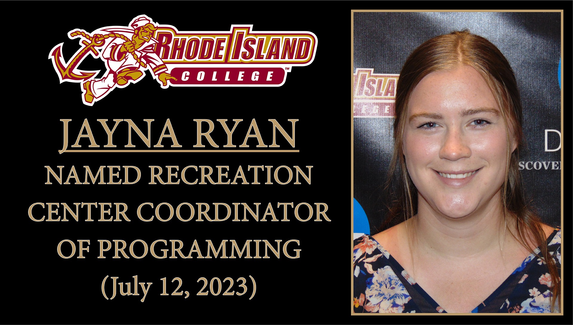 Jayna Ryan Named Coordinator of Recreation Center Programming - Rhode Island College