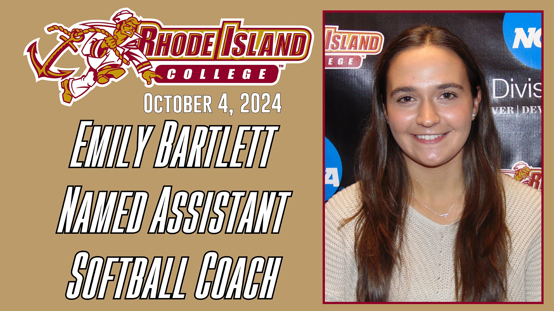 Rhode Island College Names Lauren Hatfield Head Softball Coach - Rhode Island College