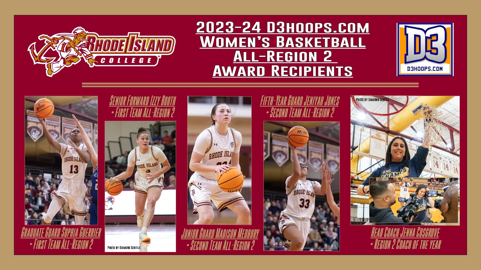 Guerrier, Booth, Medbury, Jones and Cosgrove Earn D3hoops.com All ...